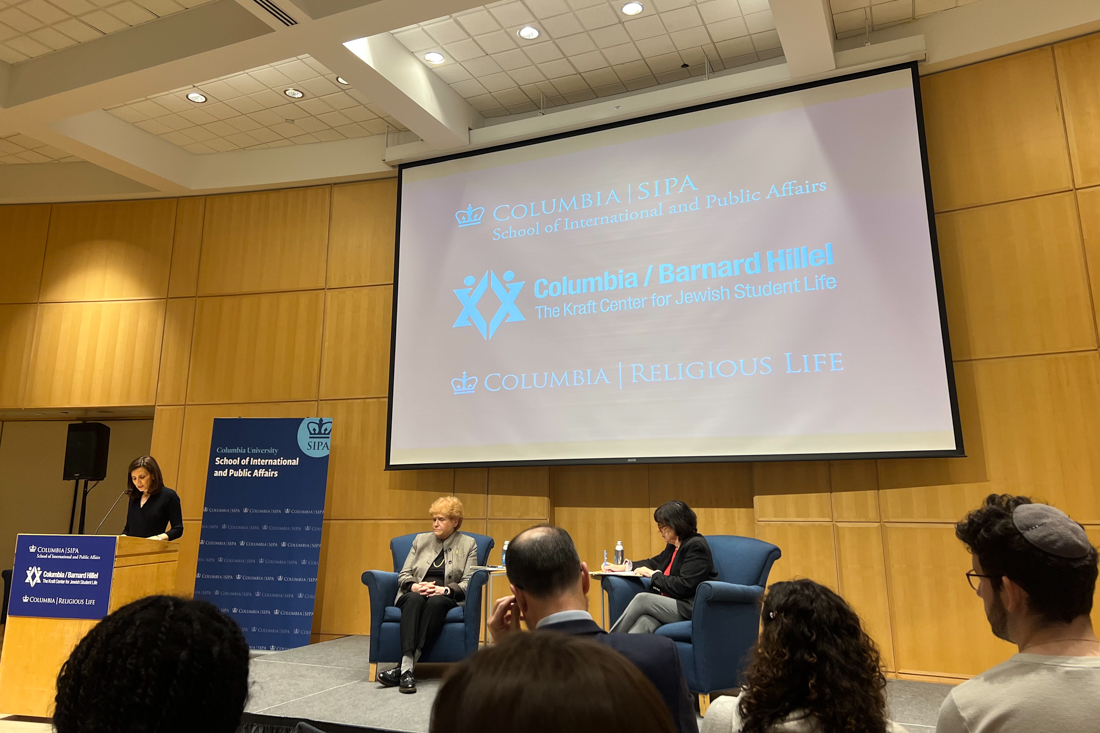 Ambassador Deborah Lipstadt and professor Ester Fuchs discuss ...