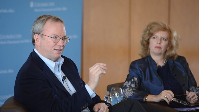 Google’s Eric Schmidt Sits for Chat on Wide-Ranging Issues | Columbia SIPA