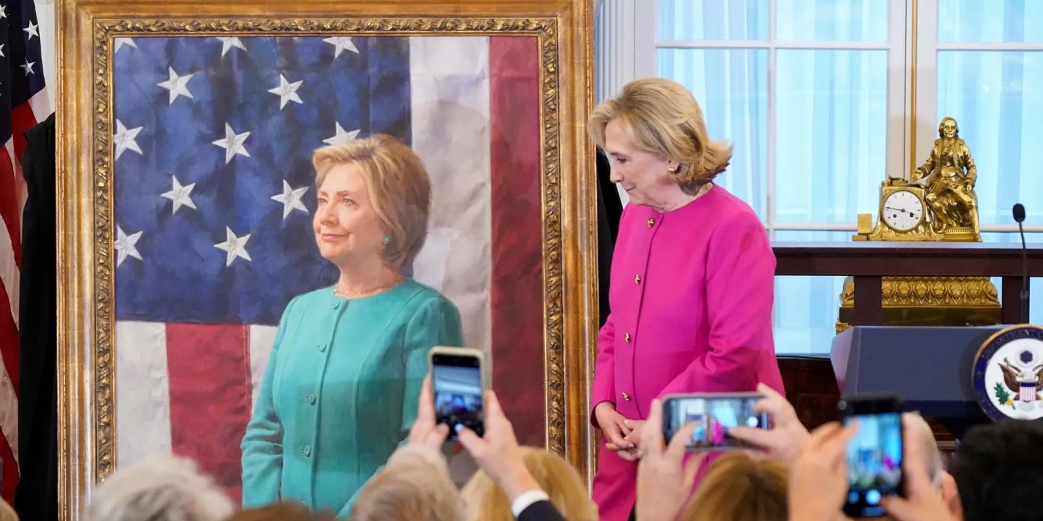 State Department Unveils Official Portrait of Hillary Clinton ...